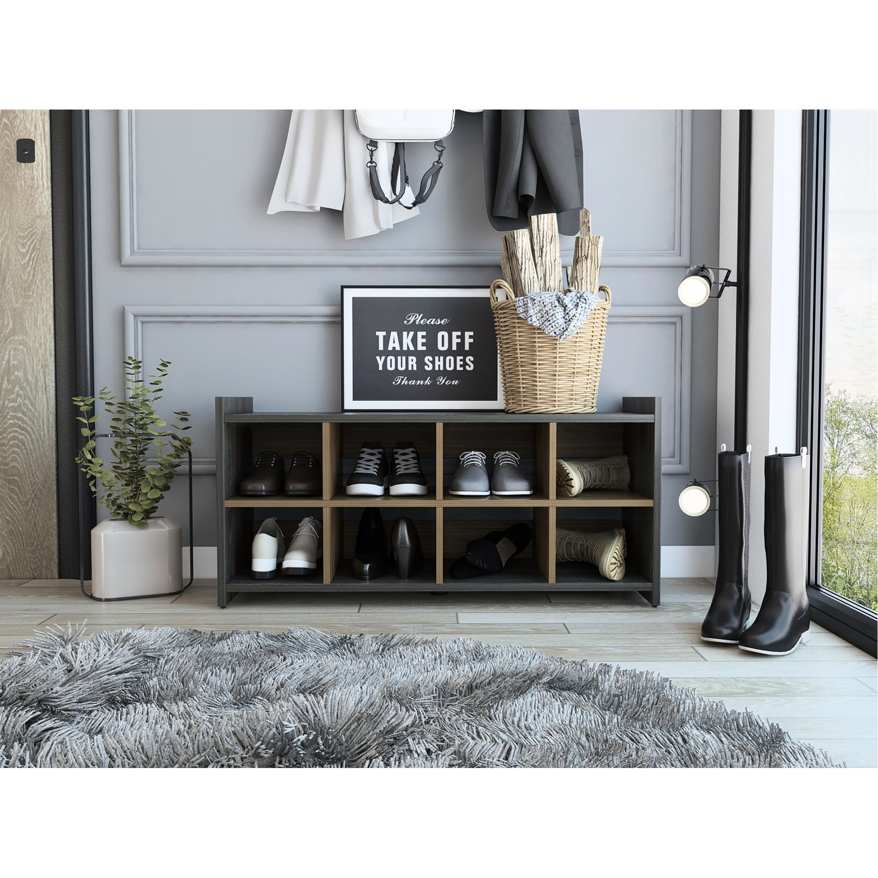 Freestanding Cabinet - Eight Shoe Storage - Entry Passage - Ensure ...