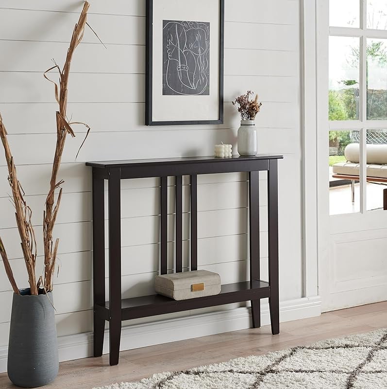 Entryway Table - Narrow Console Table - Console Table with Storage ...
