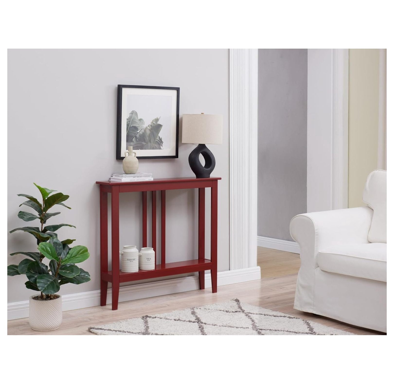 - Entryway Table - Narrow Console Table - Console Table with Storage ...