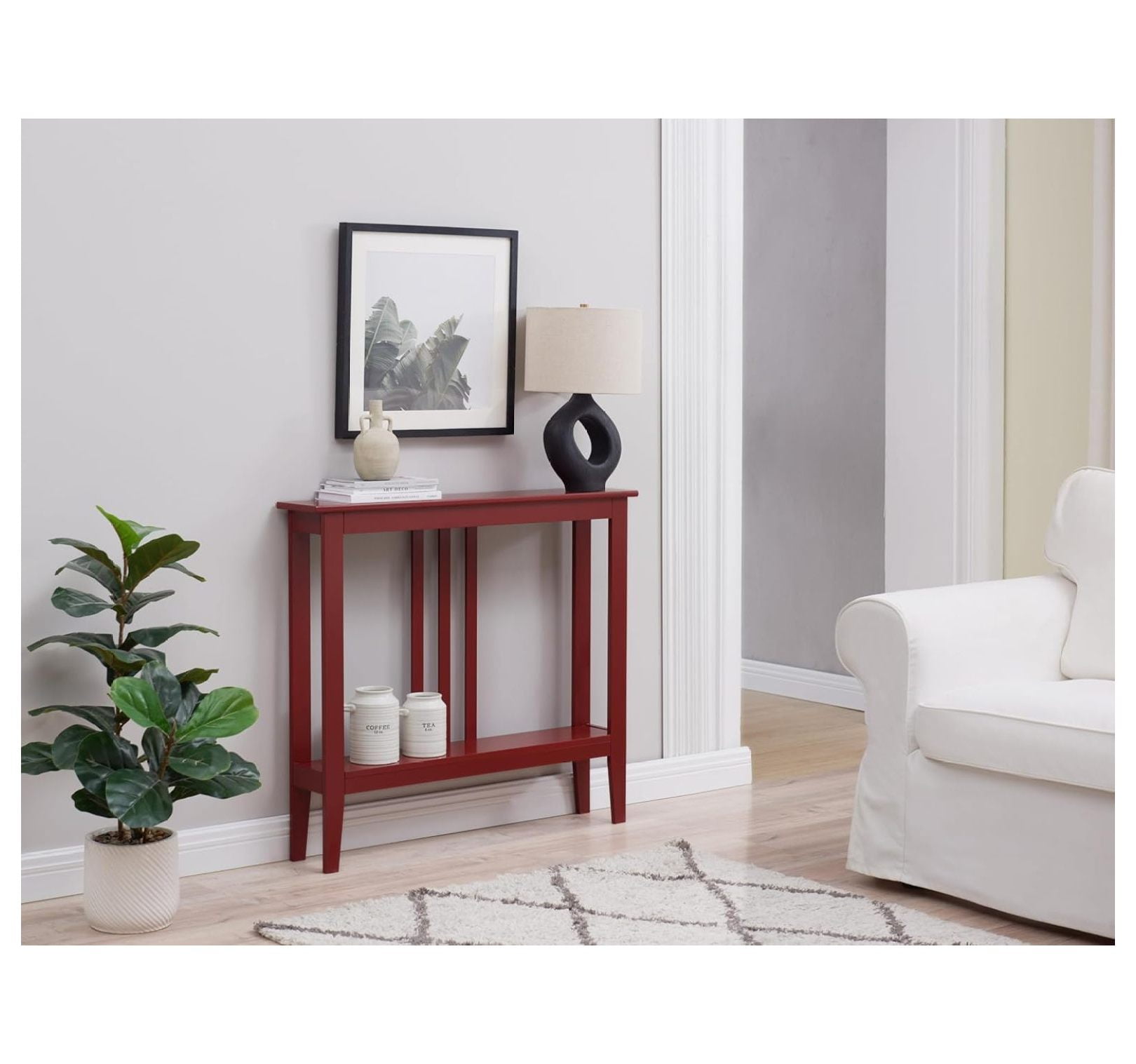 - Entryway Table - Narrow Console Table - Console Table with Storage ...