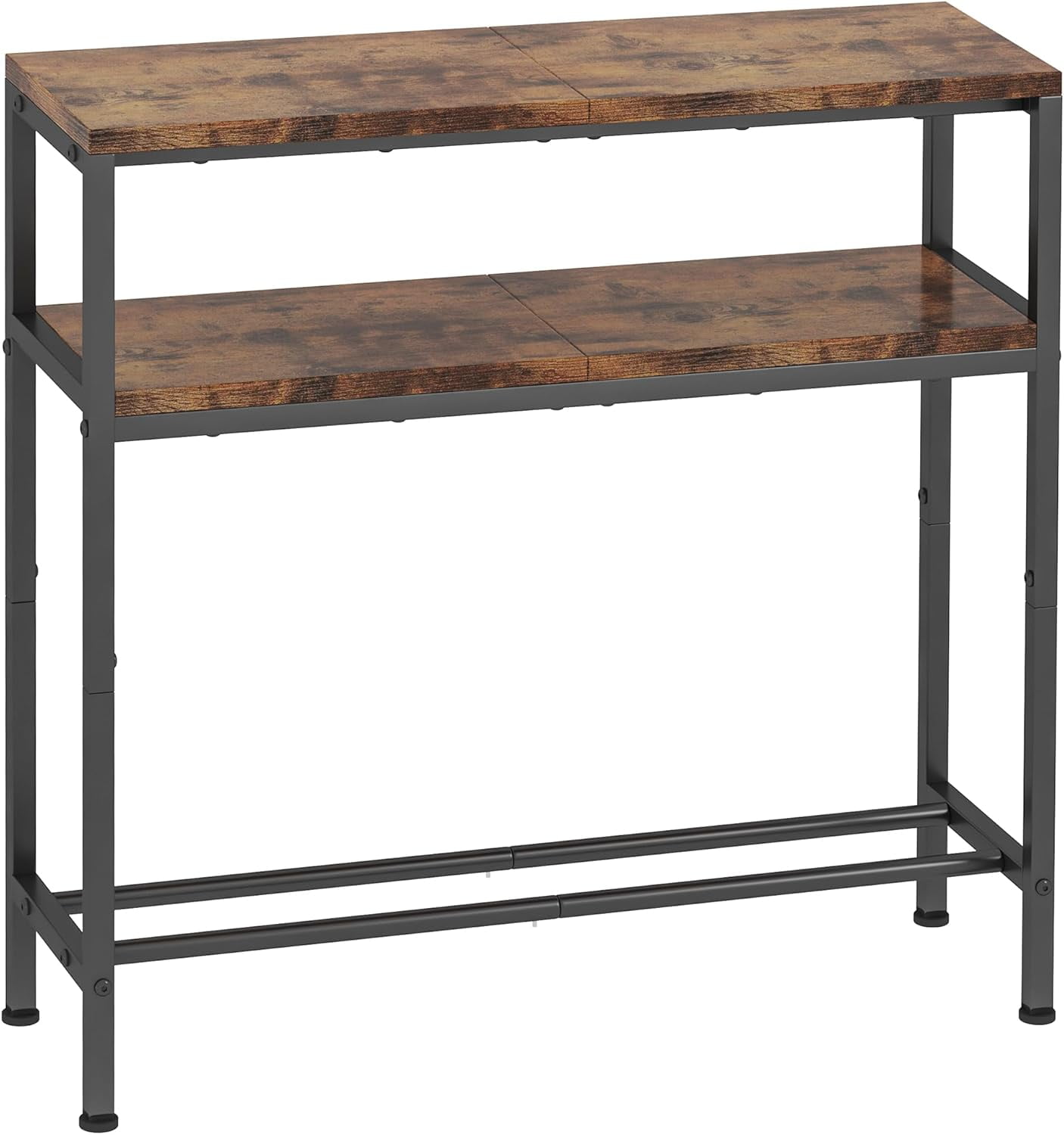 Entryway Table with Storage, 3-Tier Console Table 31.5" Width ...