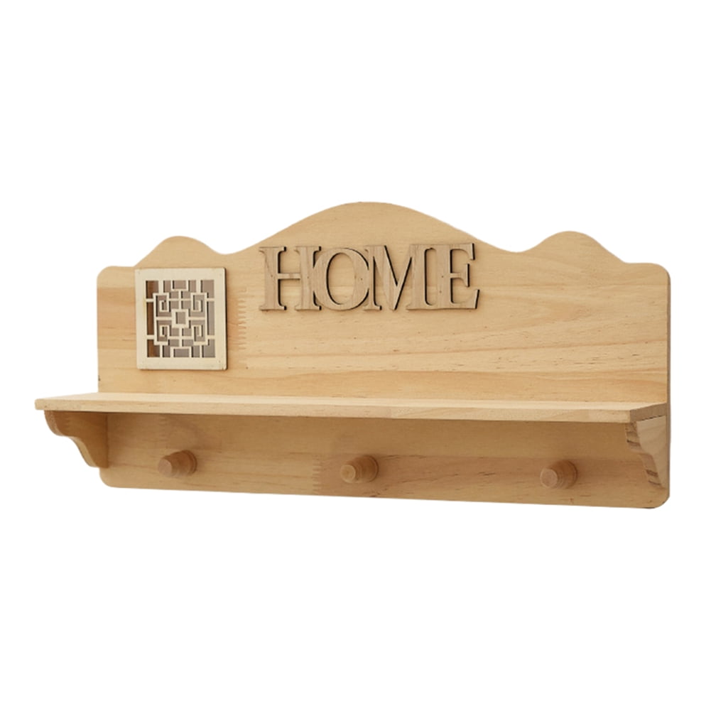 Entryway Wooden Key Hook Wall Decorative Key Box Wooden Key Holder for ...