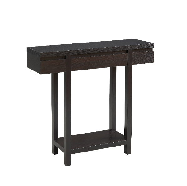 Entryway hallway Console Table with one drawer one shelf wooden leg ...
