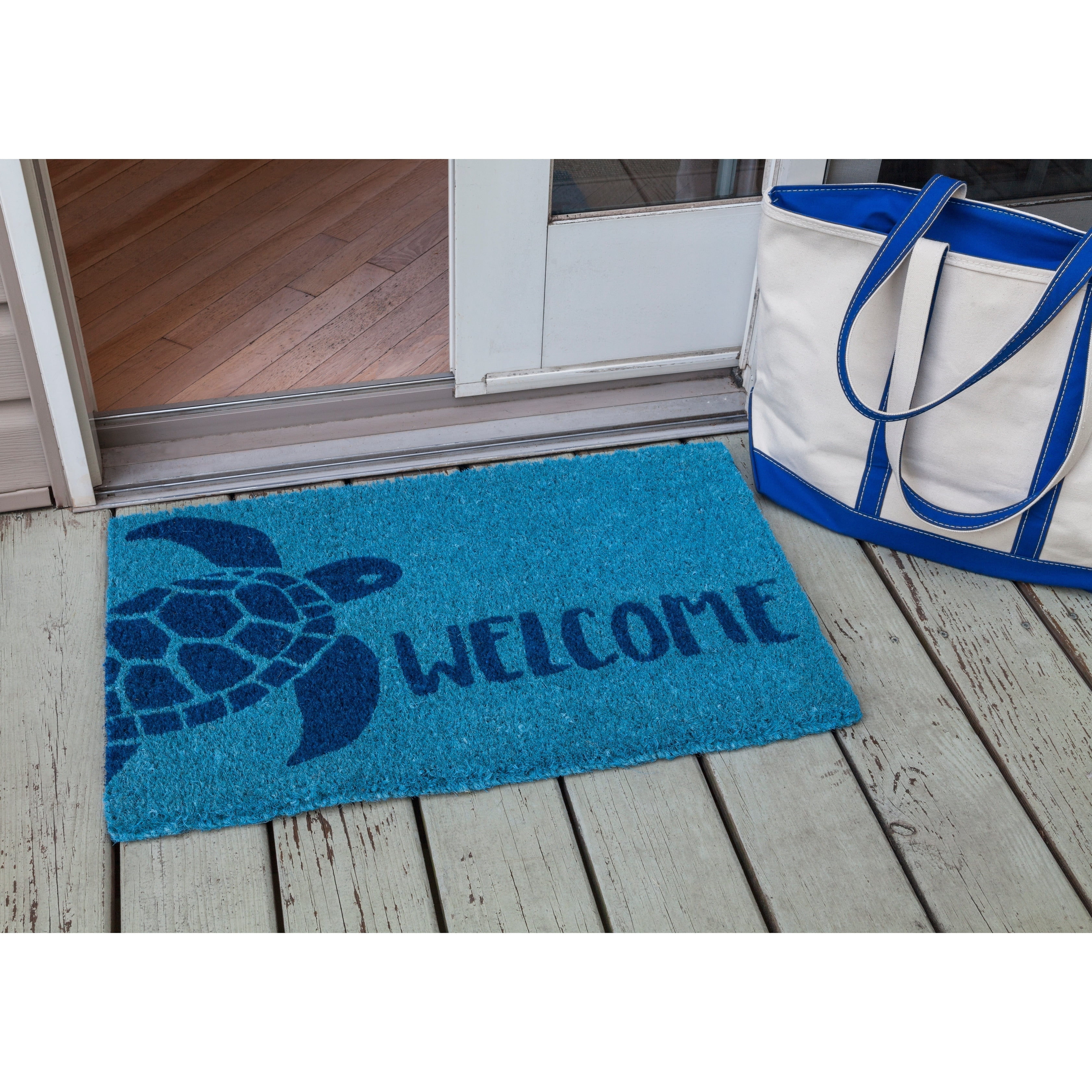 Entryways Turtle Handwoven Coconut Fiber Doormat - Walmart.com