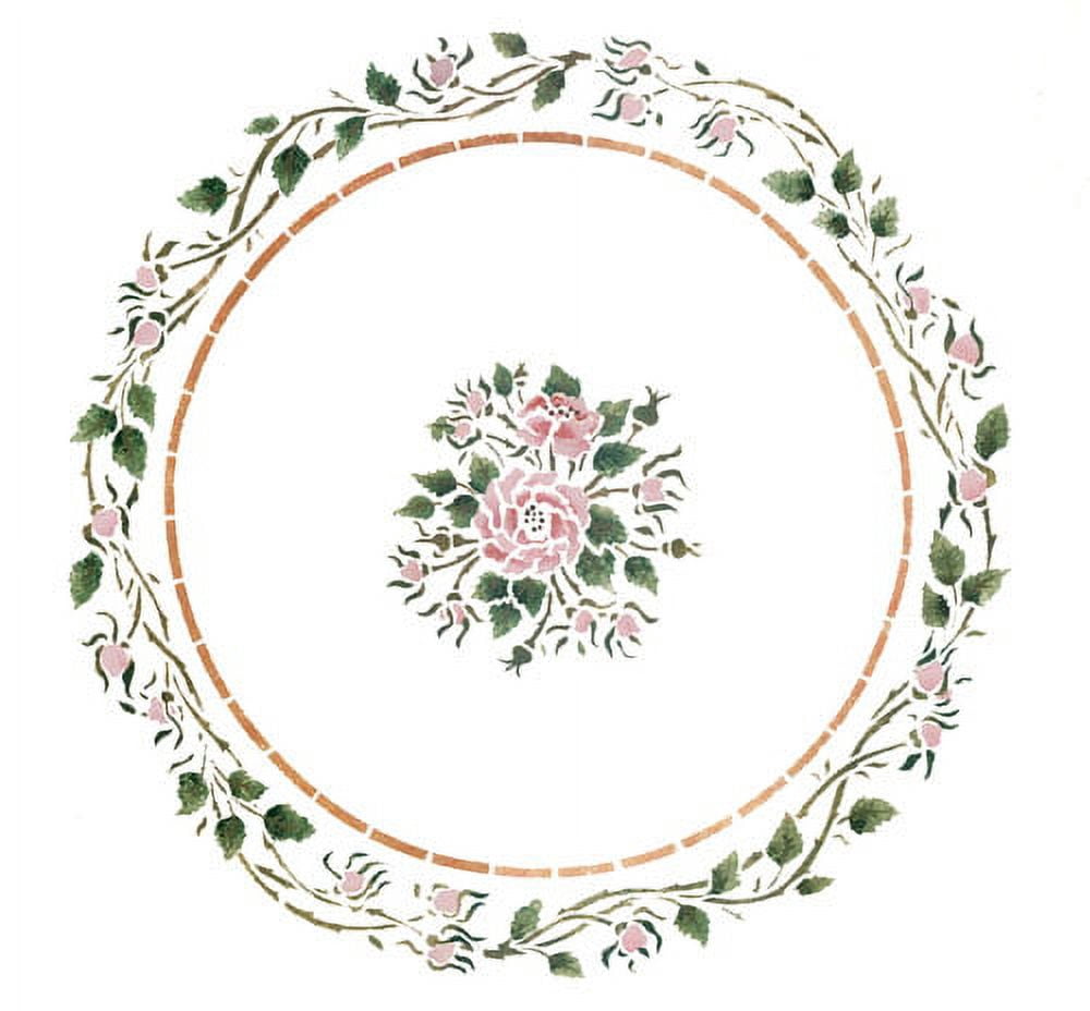 Entwined Circle Wall Stencil - DEE246 by DeeSigns - Walmart.com