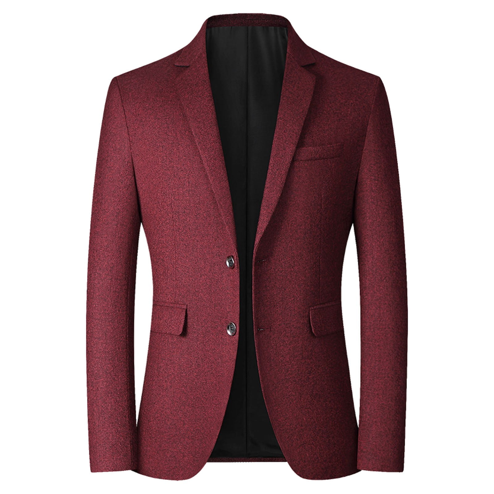 Entyinea Blazer Jackets for Men Classic Two Button Single Blazer M A ...