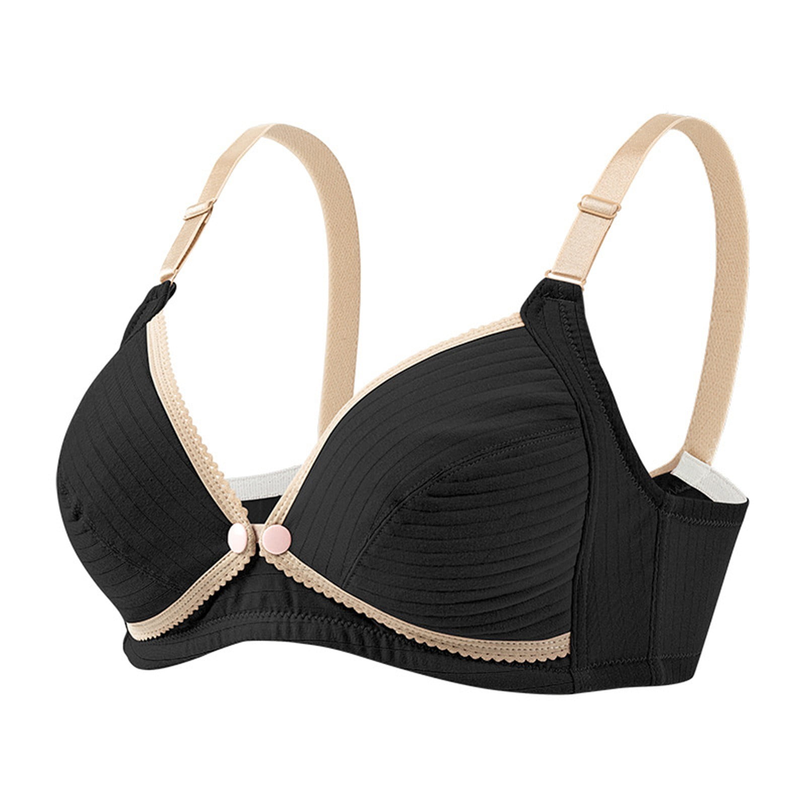 Entyinea Bra for Women Comfy Lightly-lined Underwire Bra Black 95 ...