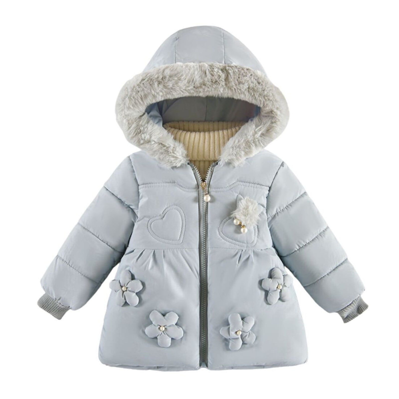 Entyinea Girls' Puffer Coat Long Parka Lined Waterproof Puffer Jacket ...