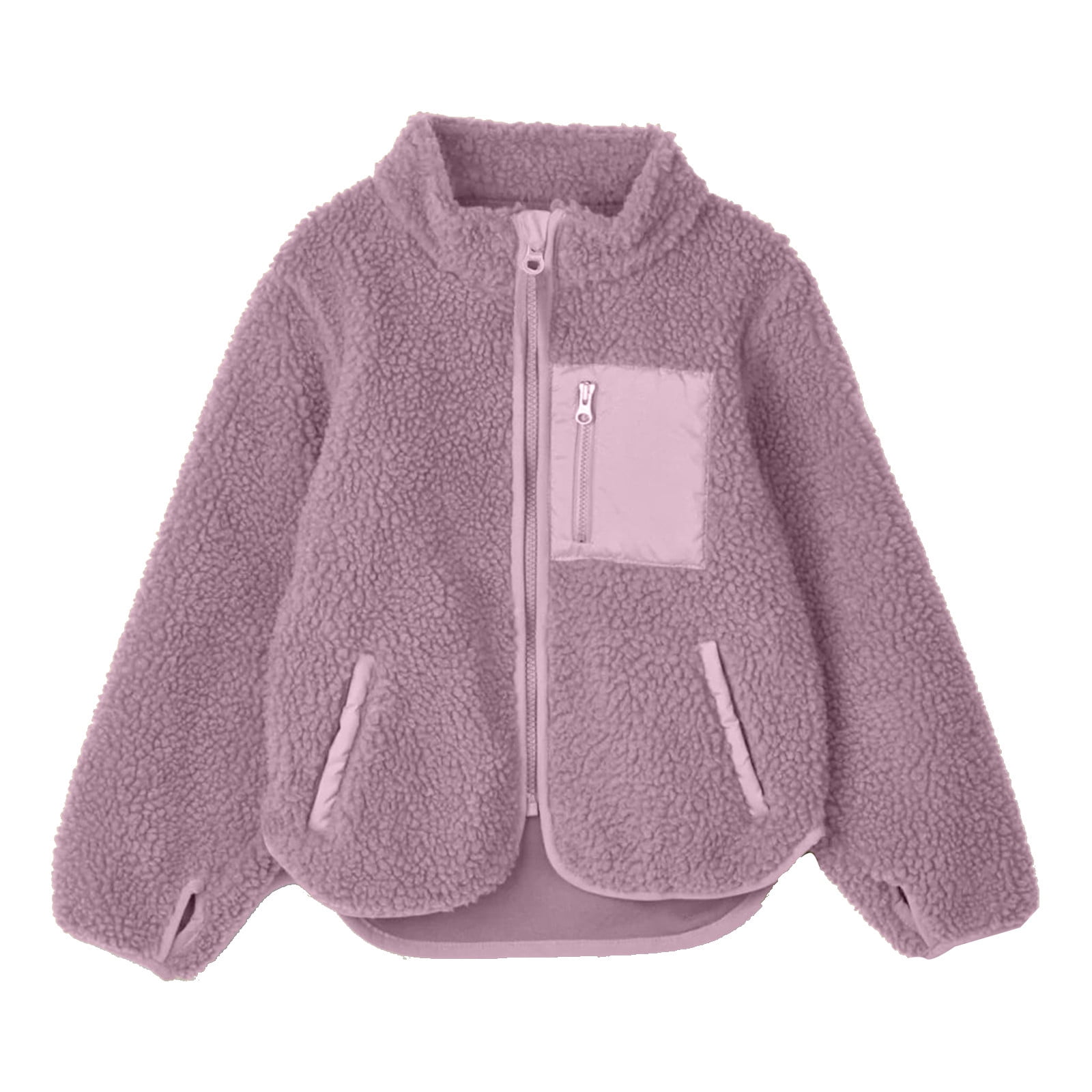 Entyinea Girls Winter Jacket Soft Lined Puffer Coat Warm Hooded Parka ...