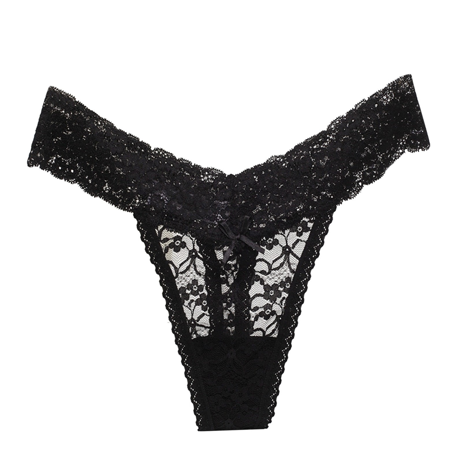 Entyinea Lace Underwear for Women Invisible Seamless Bikini Lace Briefs ...