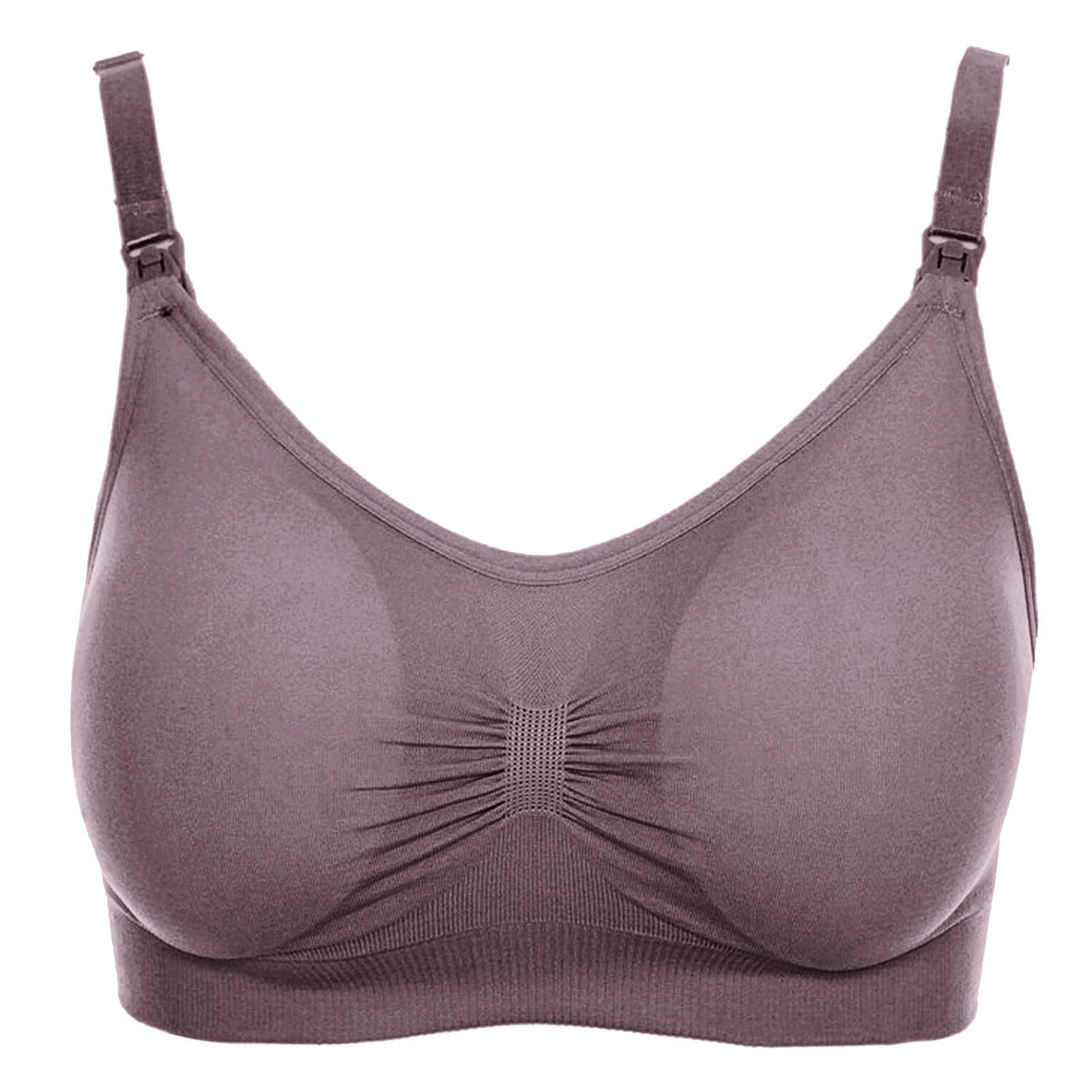 Entyinea Maternity Nursing Wire-Free Bra Breastfeeding Bralette,Coffee ...