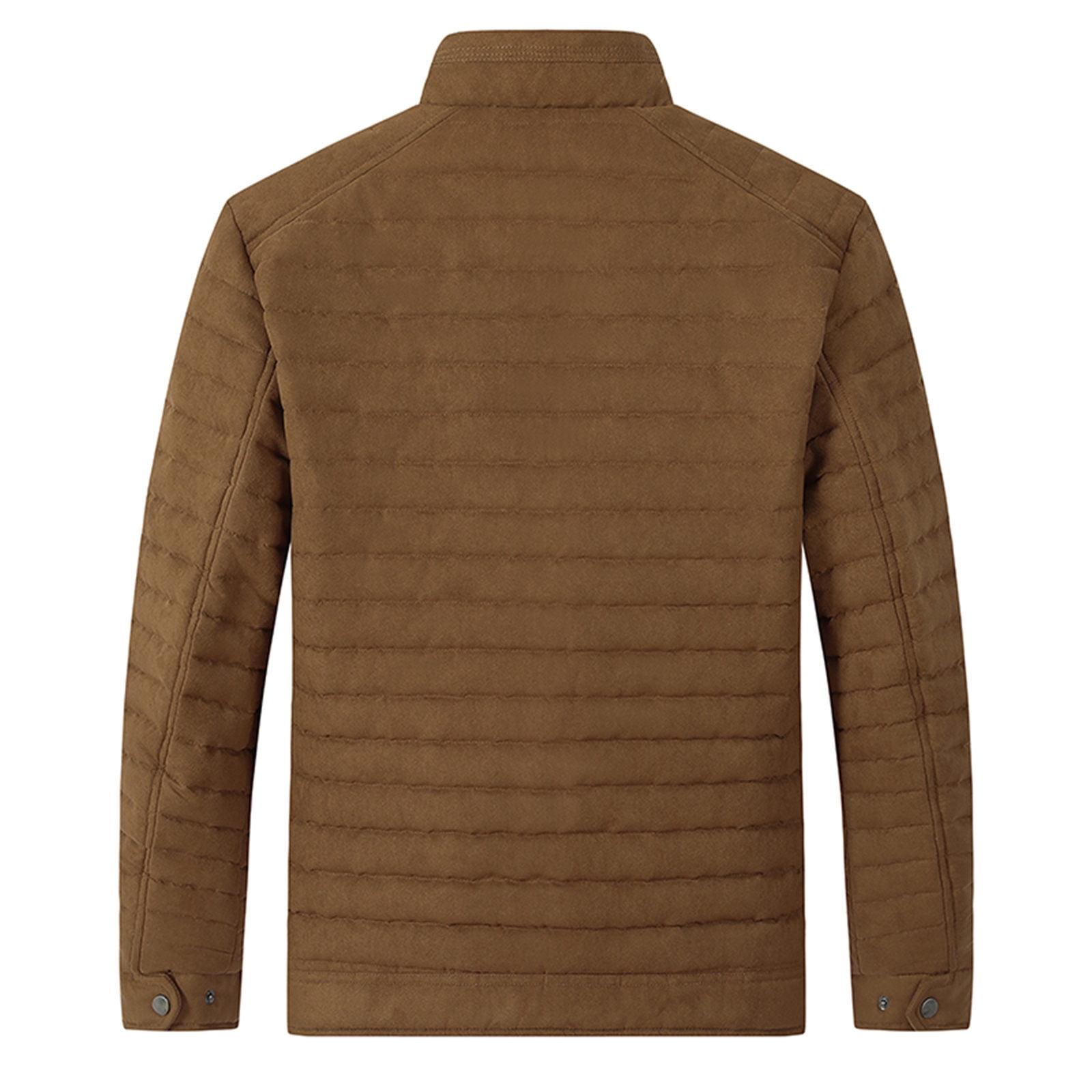 Entyinea Men's Heavyweight Hooded Puffer Jacket Bubble Coat,Coffee L ...