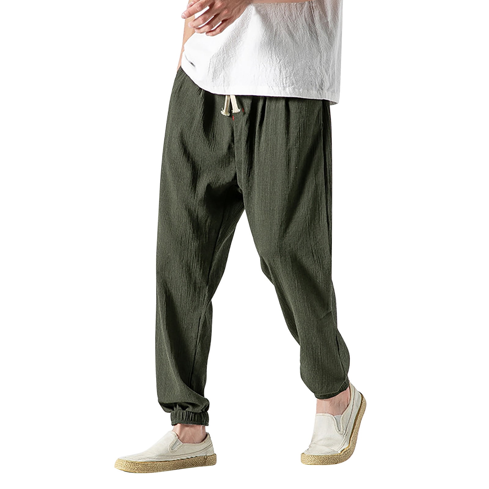Entyinea Men’s Slim Fit Pants Slim Fit Cotton Jogger Pants,5XL AG ...