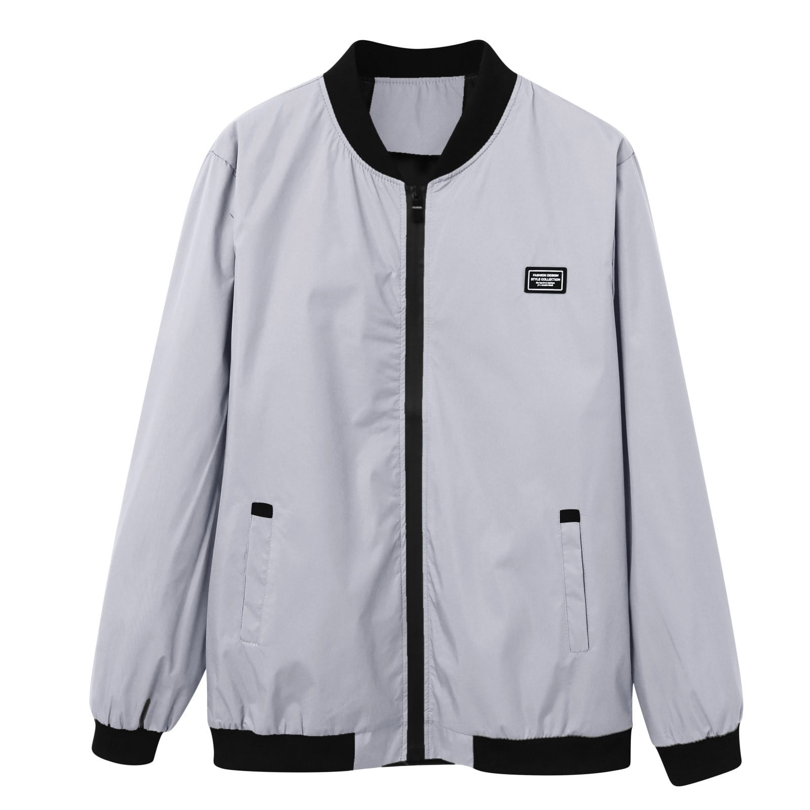 Entyinea Mens Baseball Jacket Long Sleeve Varsity Baseball Uniform ...