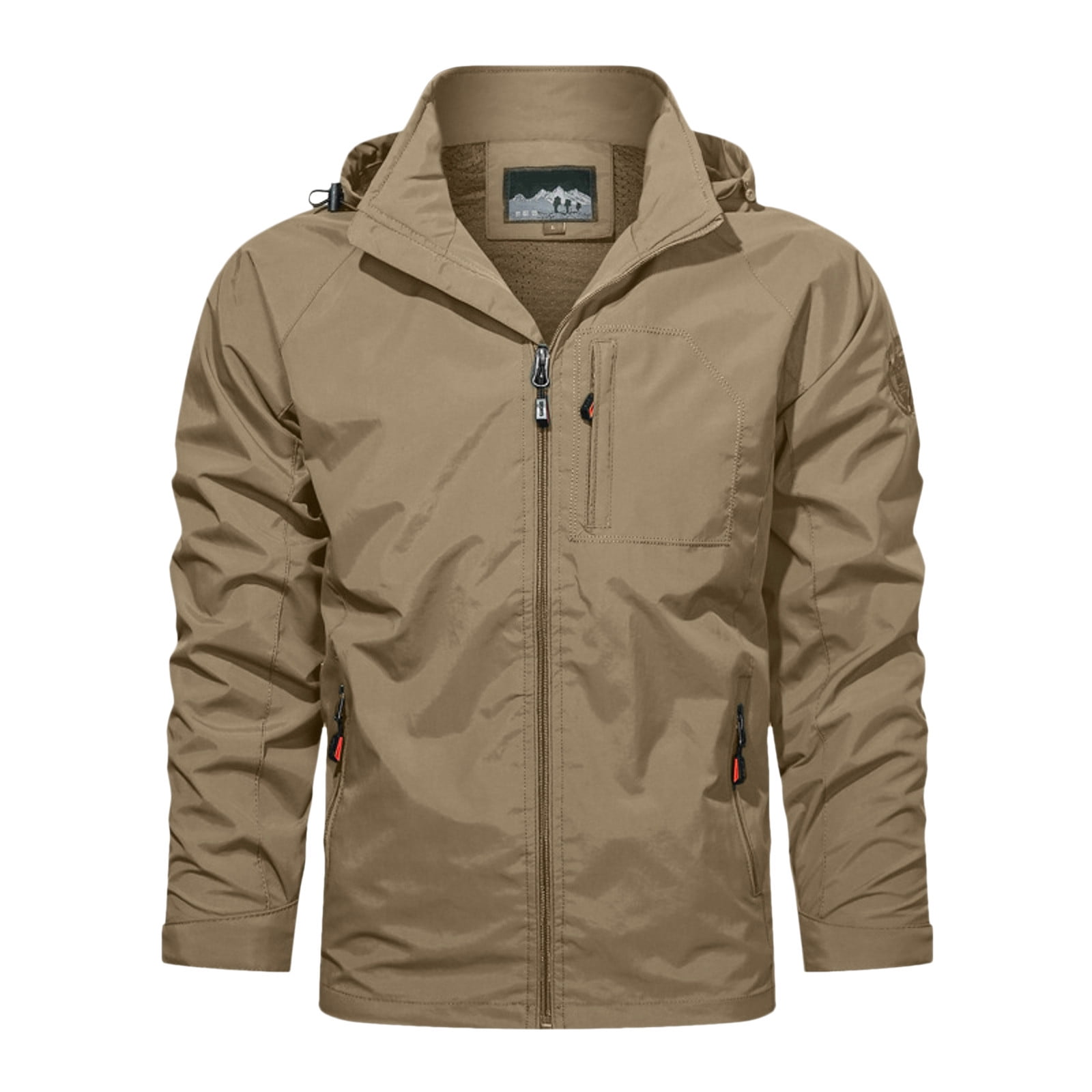 Entyinea Mens Baseball Jacket Outdoor Windbreaker Varsity Jacket Soft ...