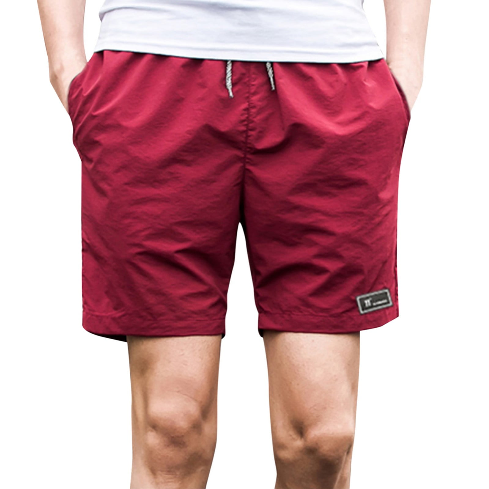 Entyinea Mens Swimwear Sports Shorts Quick Dry Board Shorts With Zipper