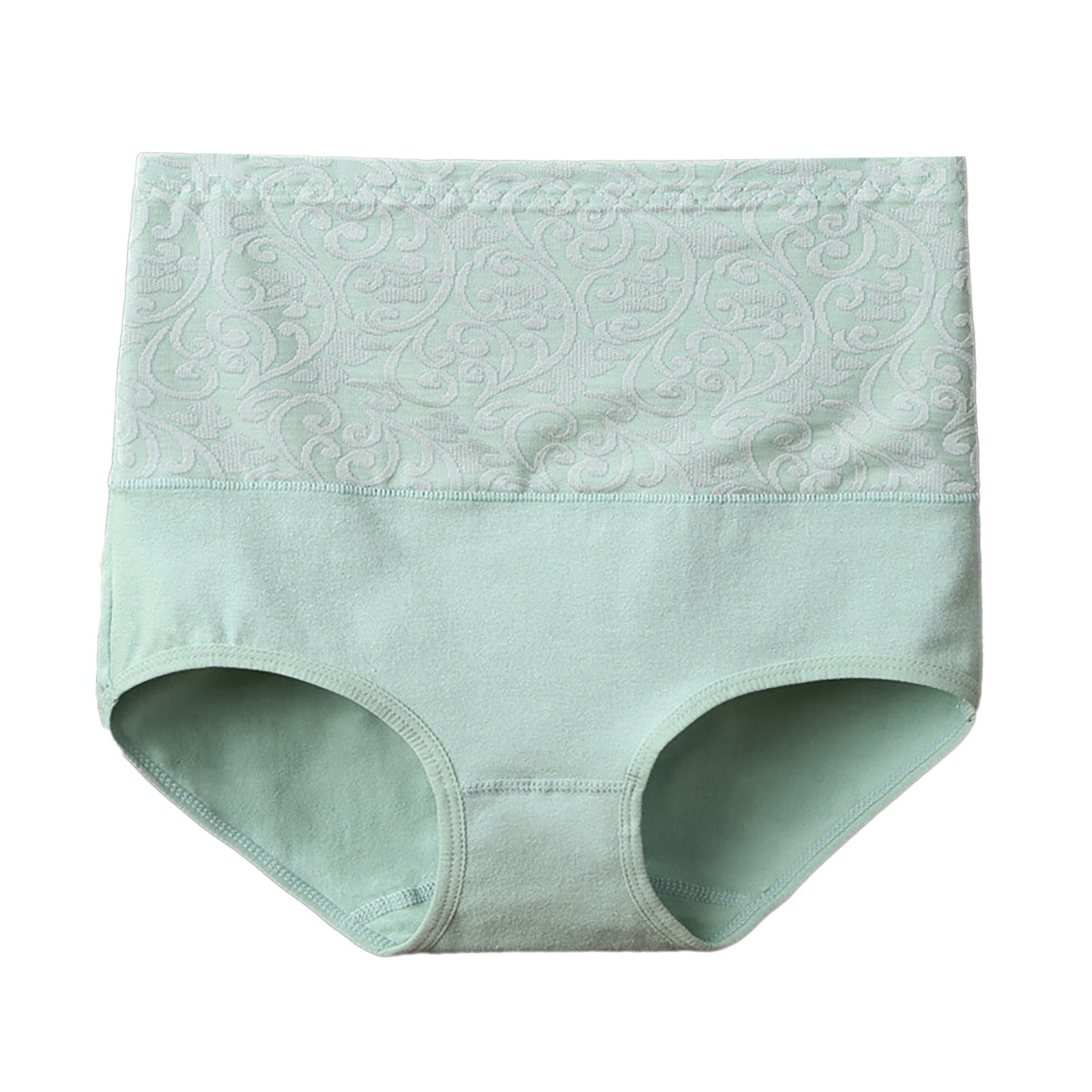 Entyinea Panties for Women High Waisted Firm Control Tummy Briefs Green ...