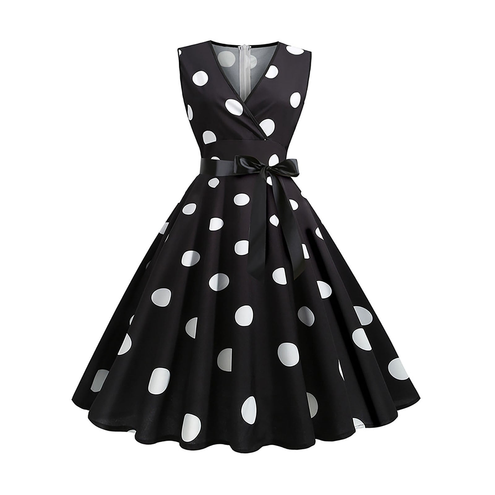 Entyinea Spring Summer Dresses For Women 2024 Casual Flutter Sleeve
