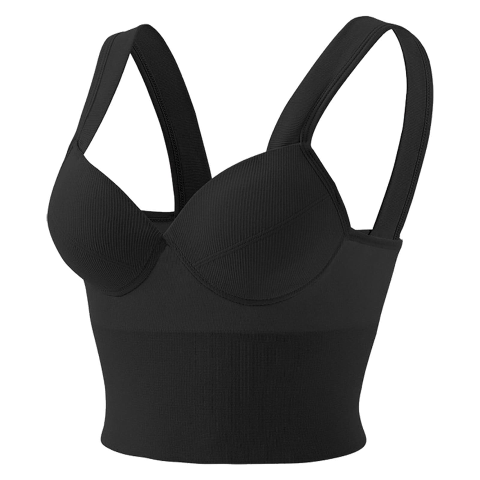 Entyinea Support Wireless Bra Women Comfort Sports Bras in Neutral ...