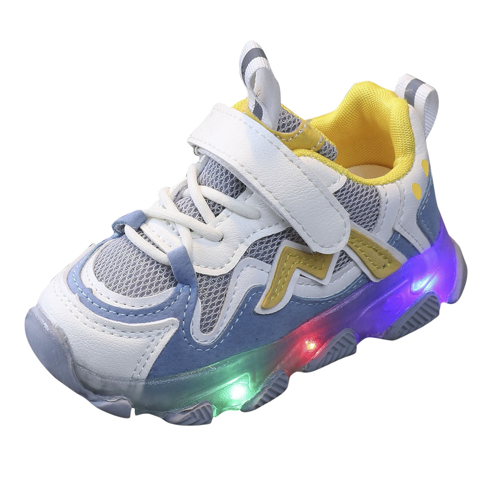 Entyinea Toddler Light Up Shoes Boys Girls LED Flashing Tennis Shoes ...