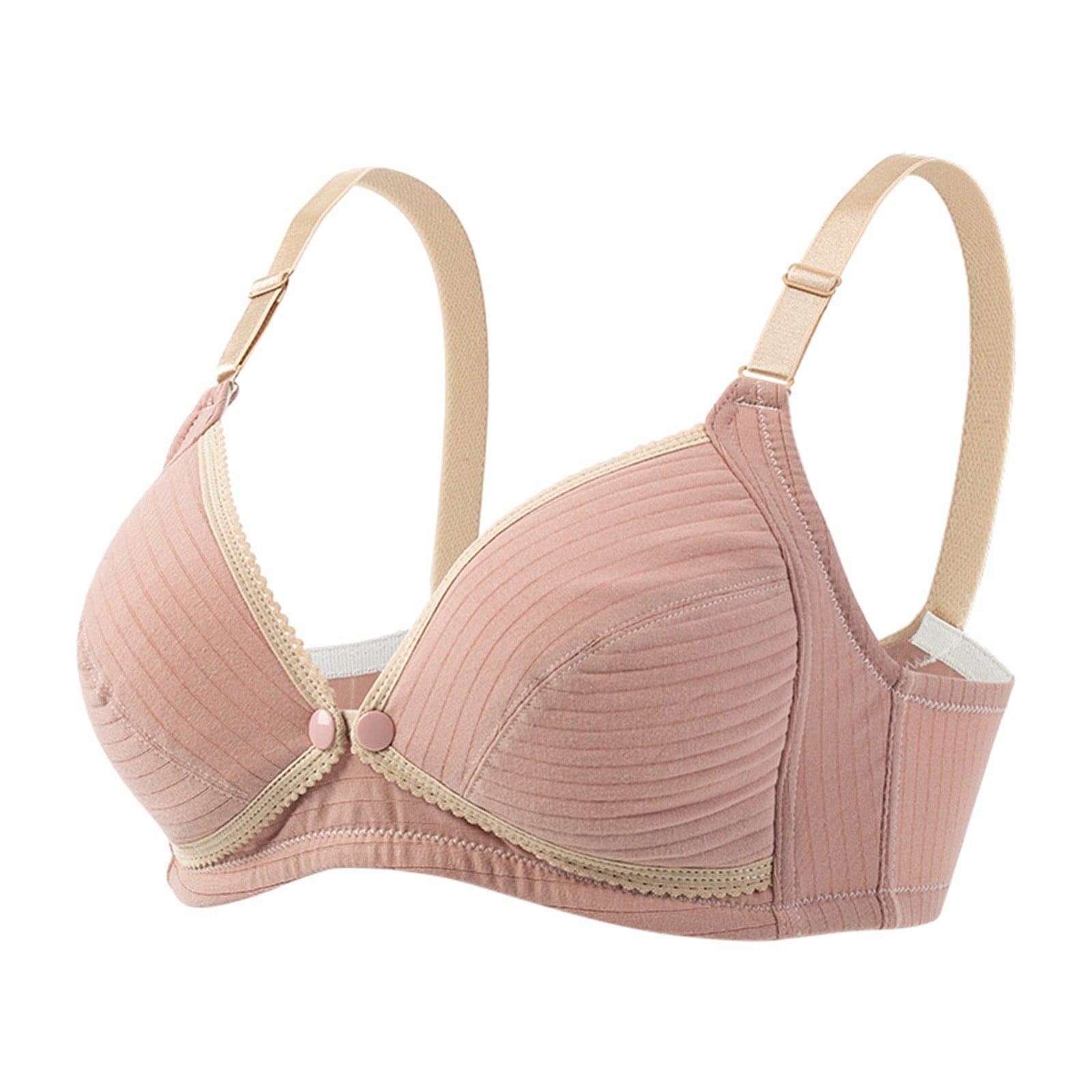 Entyinea Women's Bra Full Figure Wirefree Jacquard Back Support Posture ...
