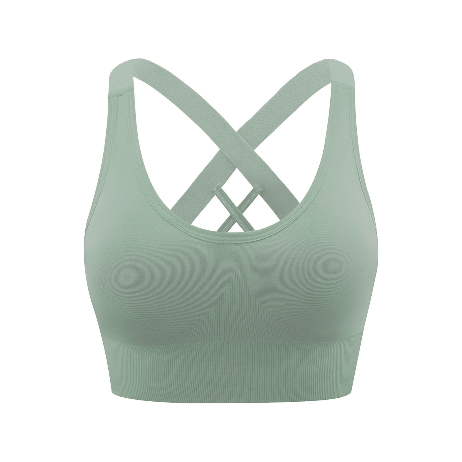 Entyinea Women's Full Figure Sports Bra Comfort Front Close Sport Bra ...