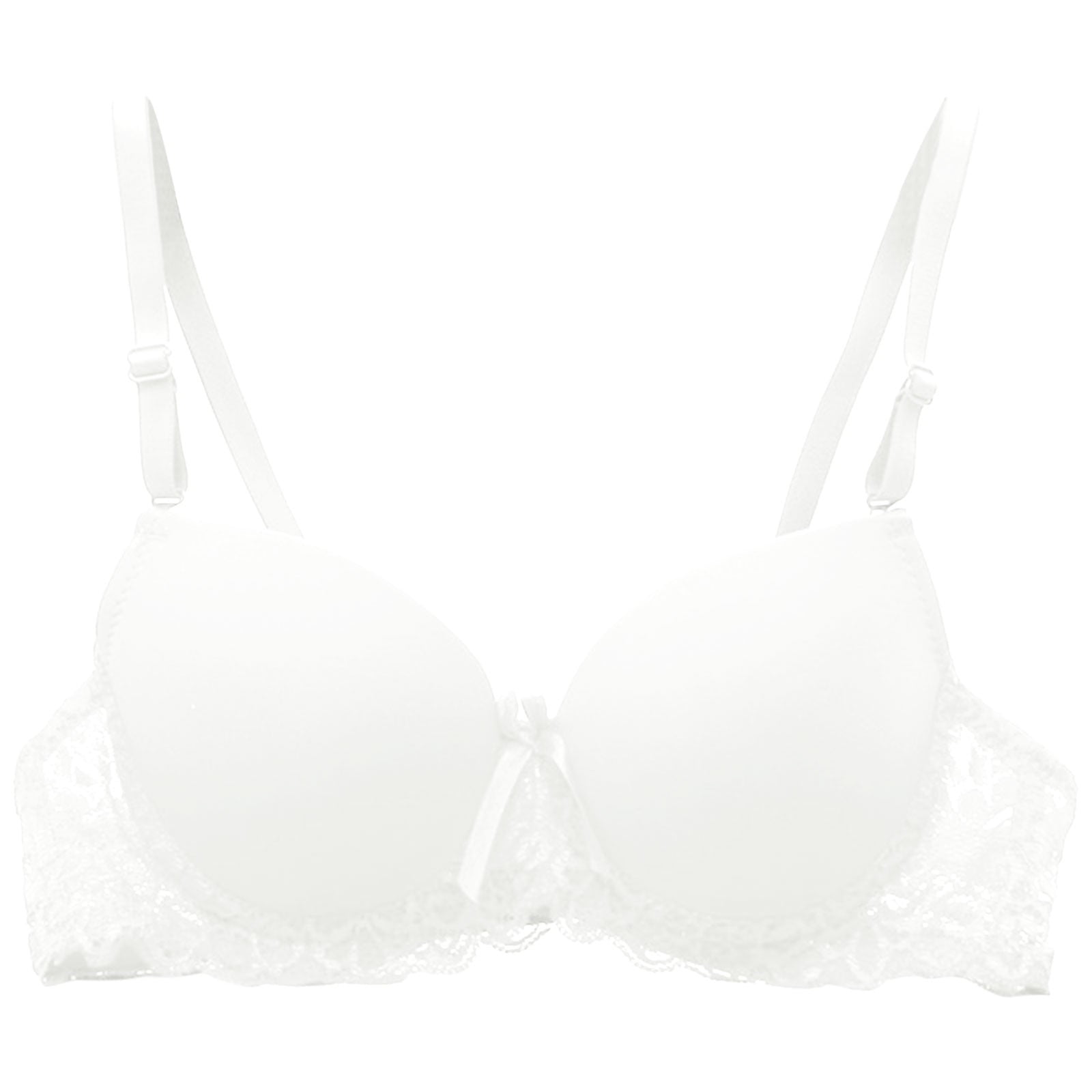 Entyinea Womens Underwire Shaping Bra Cooling Comfort Wireless Convertible T Shirt Bra White B