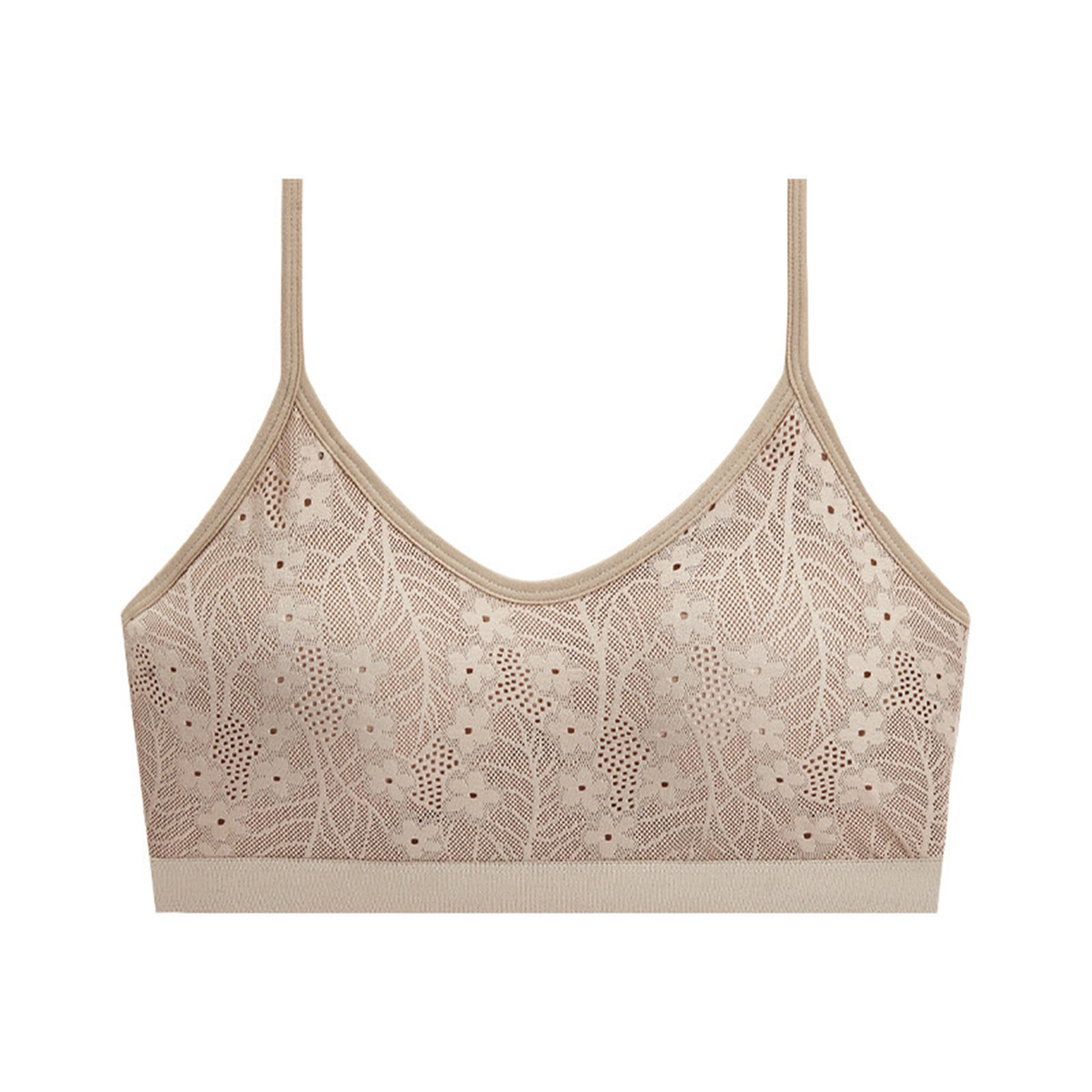 Entyinea Womens Double Support Wireless Bra Comfy Corset Bra Front ...