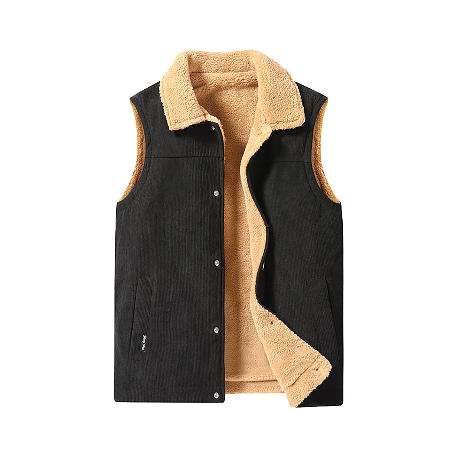 Entyinea Work Vest For Men With Pockets Sleeveless V Neck Short Vest