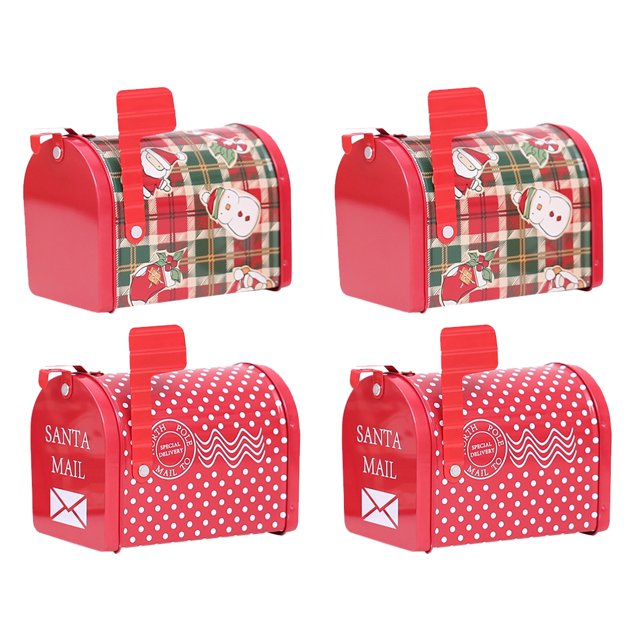 Envelope Box Christmas Gift Boxes Iron Cake Containers Empty Candy ...