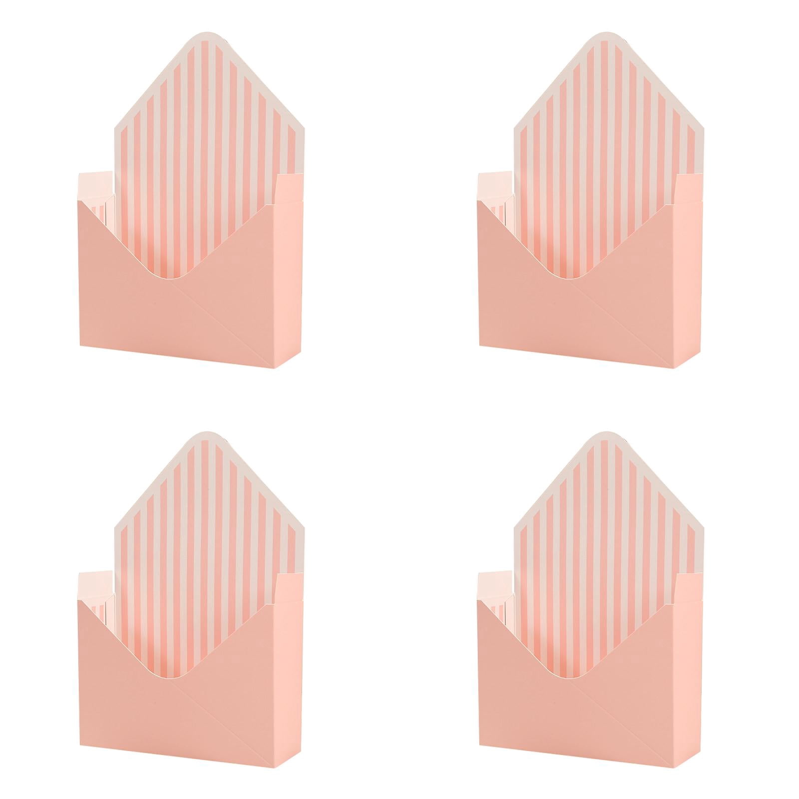 Envelope Flower Box 4Pcs, Folding Hand Hold Gift Box for Bouquets ...