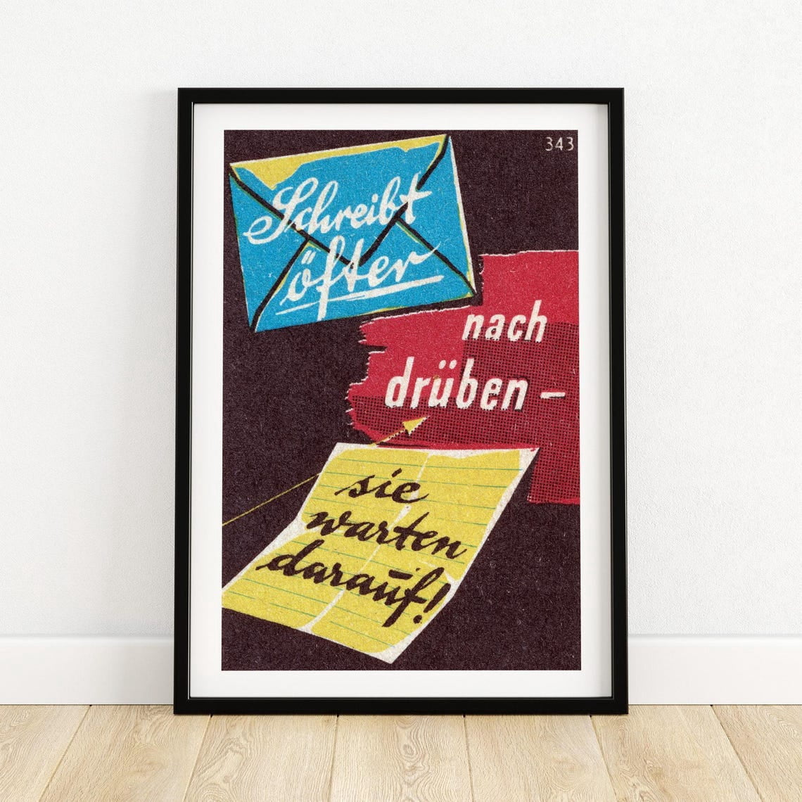 Envelope And Letter - Matchbox Print - Aesthetic Wall Art - Vintage ...