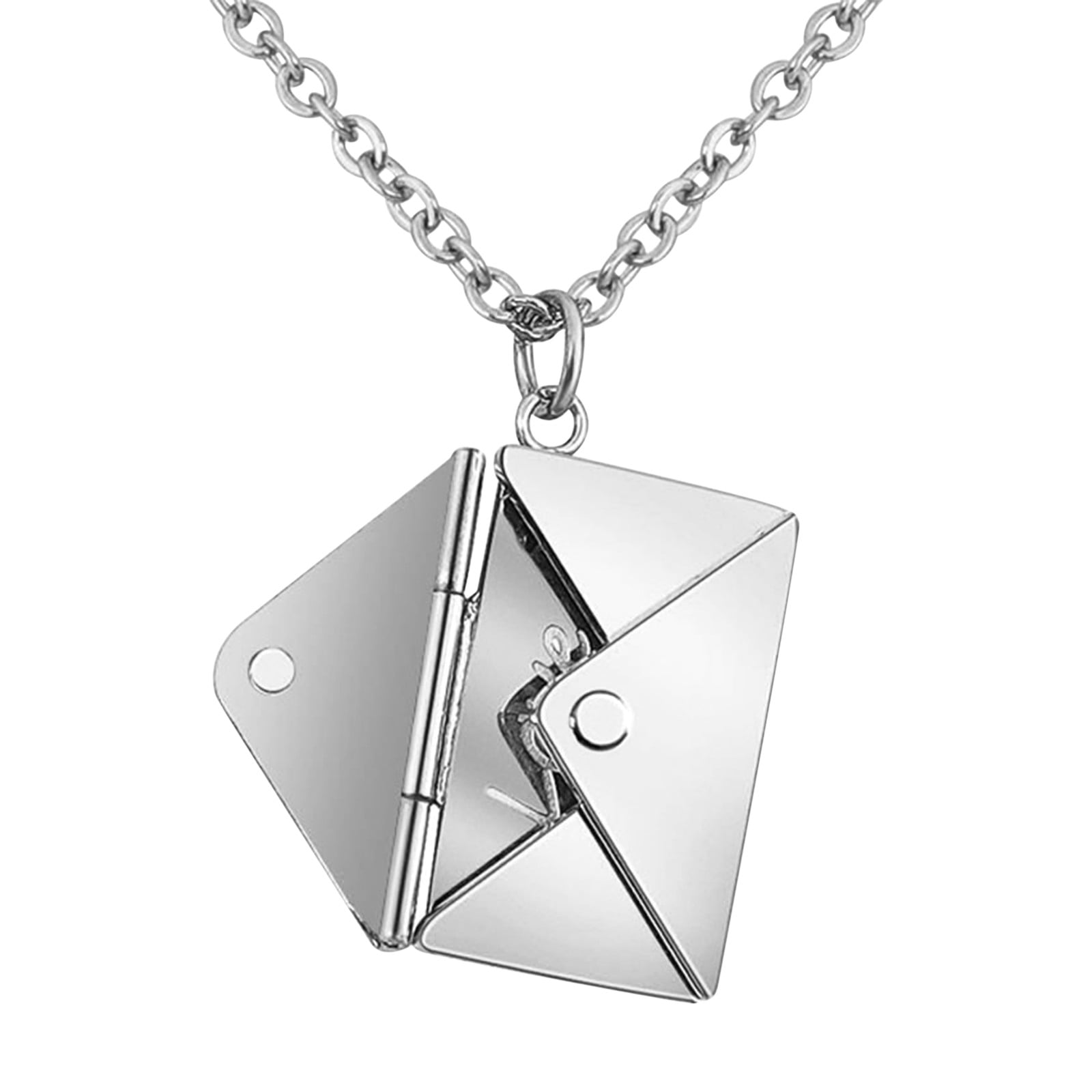 Envelope Love Letter Necklace For Men And Women Stainless Steel ...