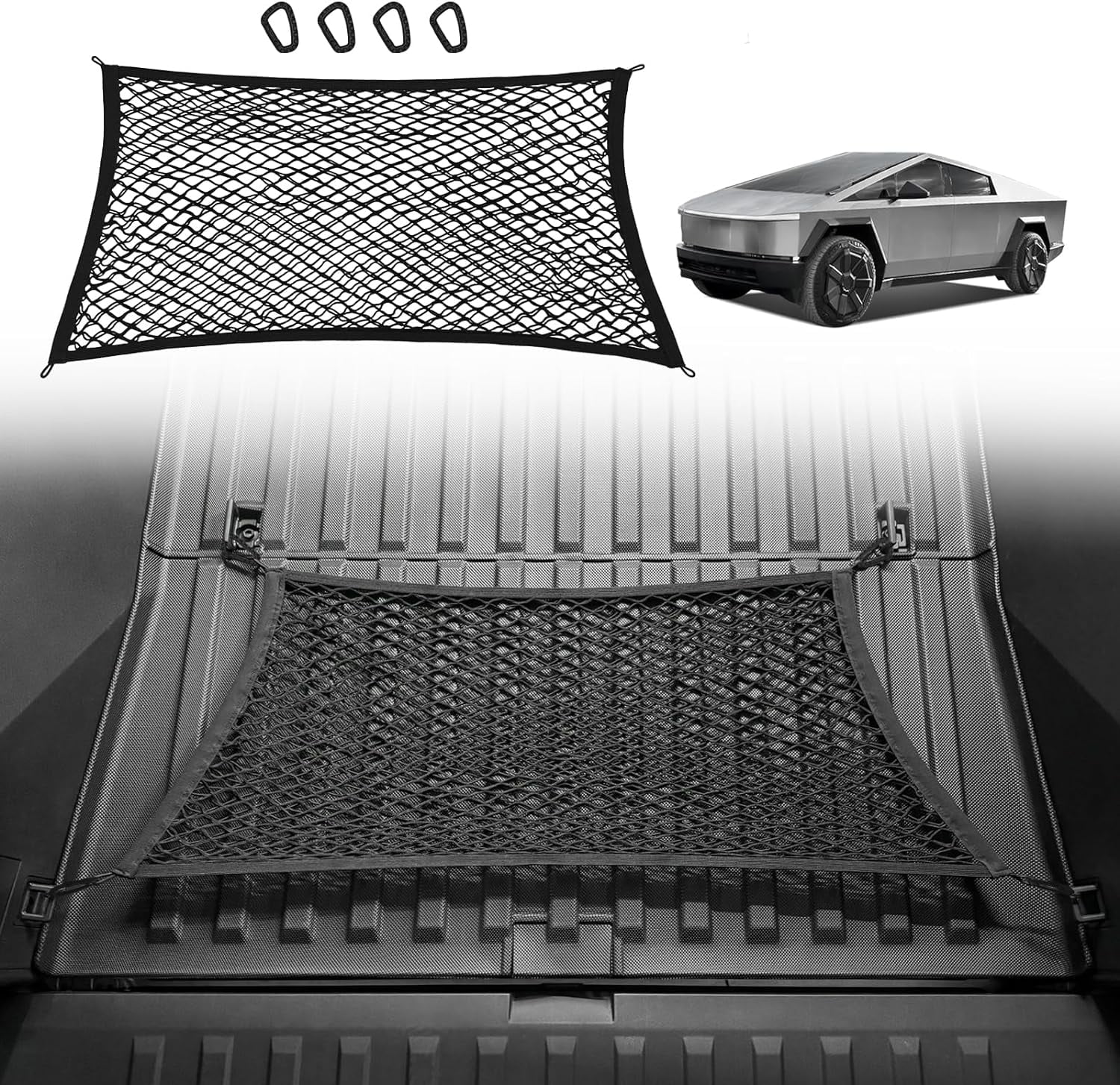 Envelope Style Cargo Mesh Net for Pickup Truck Bed Compatible with ...