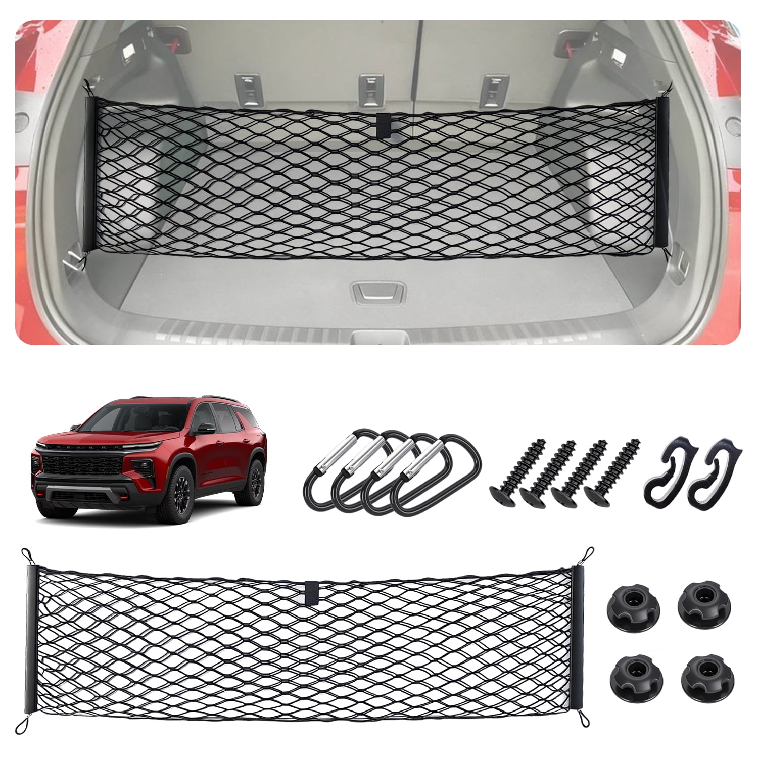 Envelope Style Cargo Net for 2018-2025 2026 Chevy Traverse Accessories ...