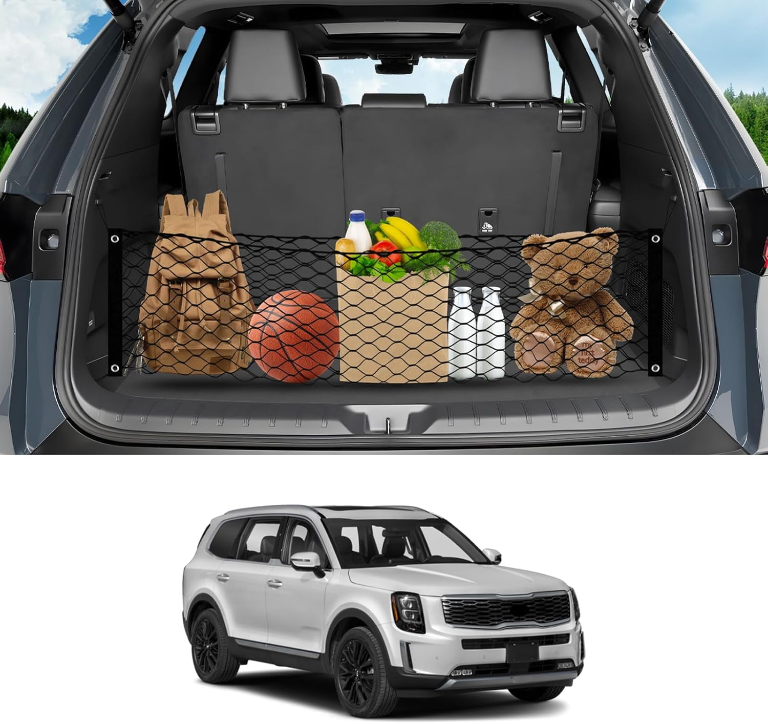 Envelope Style Cargo Net for Kia Telluride 2020-2024 2025, Highly ...