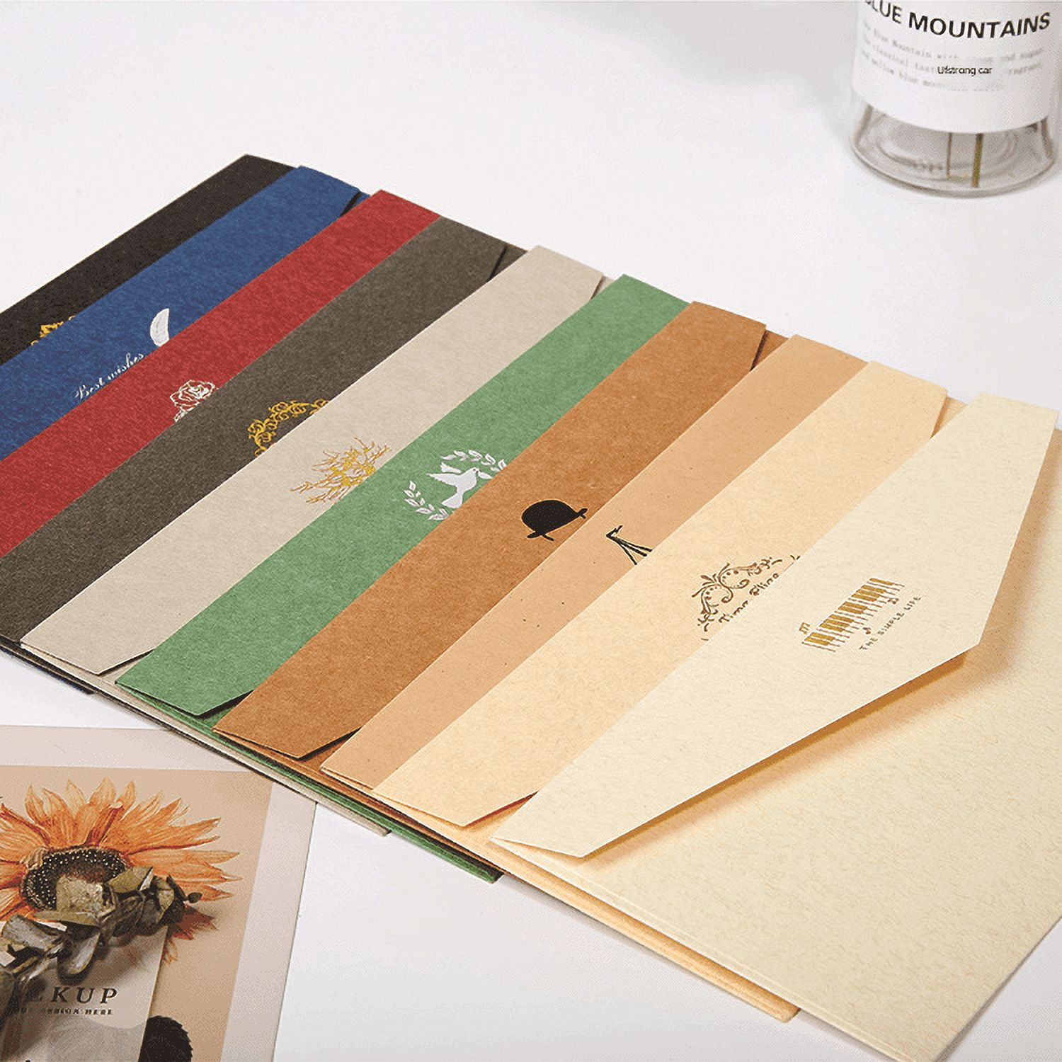 Envelope retro bronzing Kraft paper texture paper high-end business ...