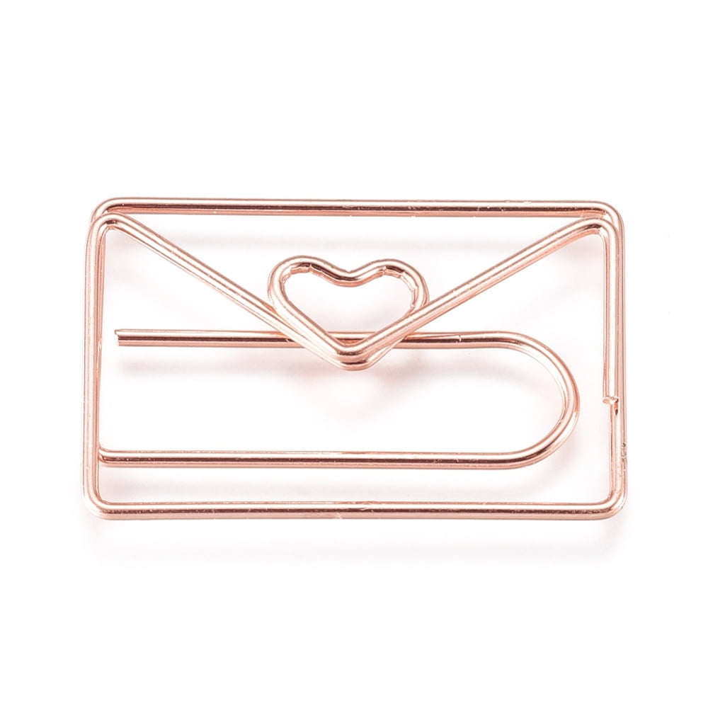 Envelope with Heart Shape Iron Paperclips Cute Paper Clips Funny ...