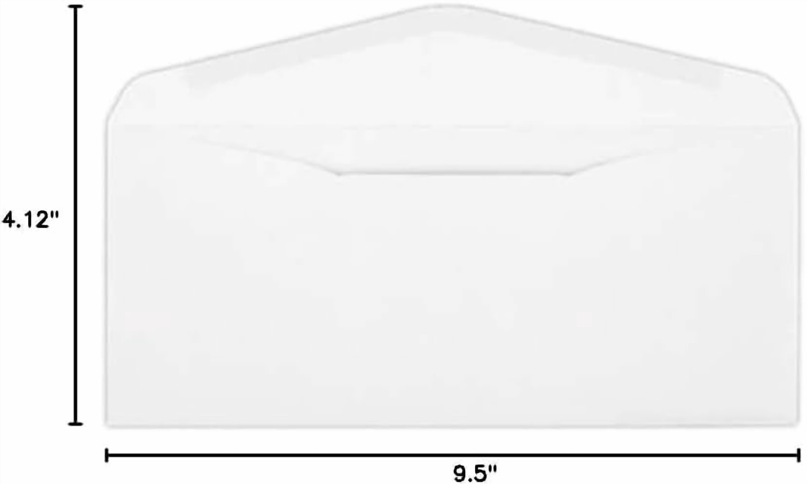 Envelopes - 2500 Bulk Box - 4 1/8" x 9 1/2" - 24lb White - Gummed ...