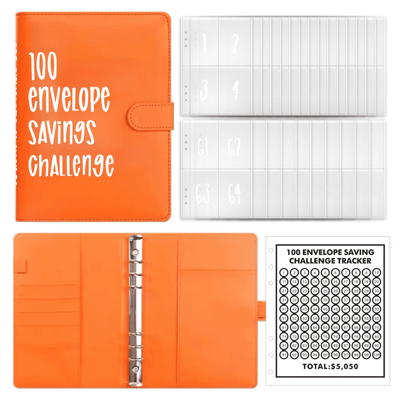 Envelopes Money Saving Challenge,Goal-Setting Fun Envelope Challenge Binder,Structured Practical ...