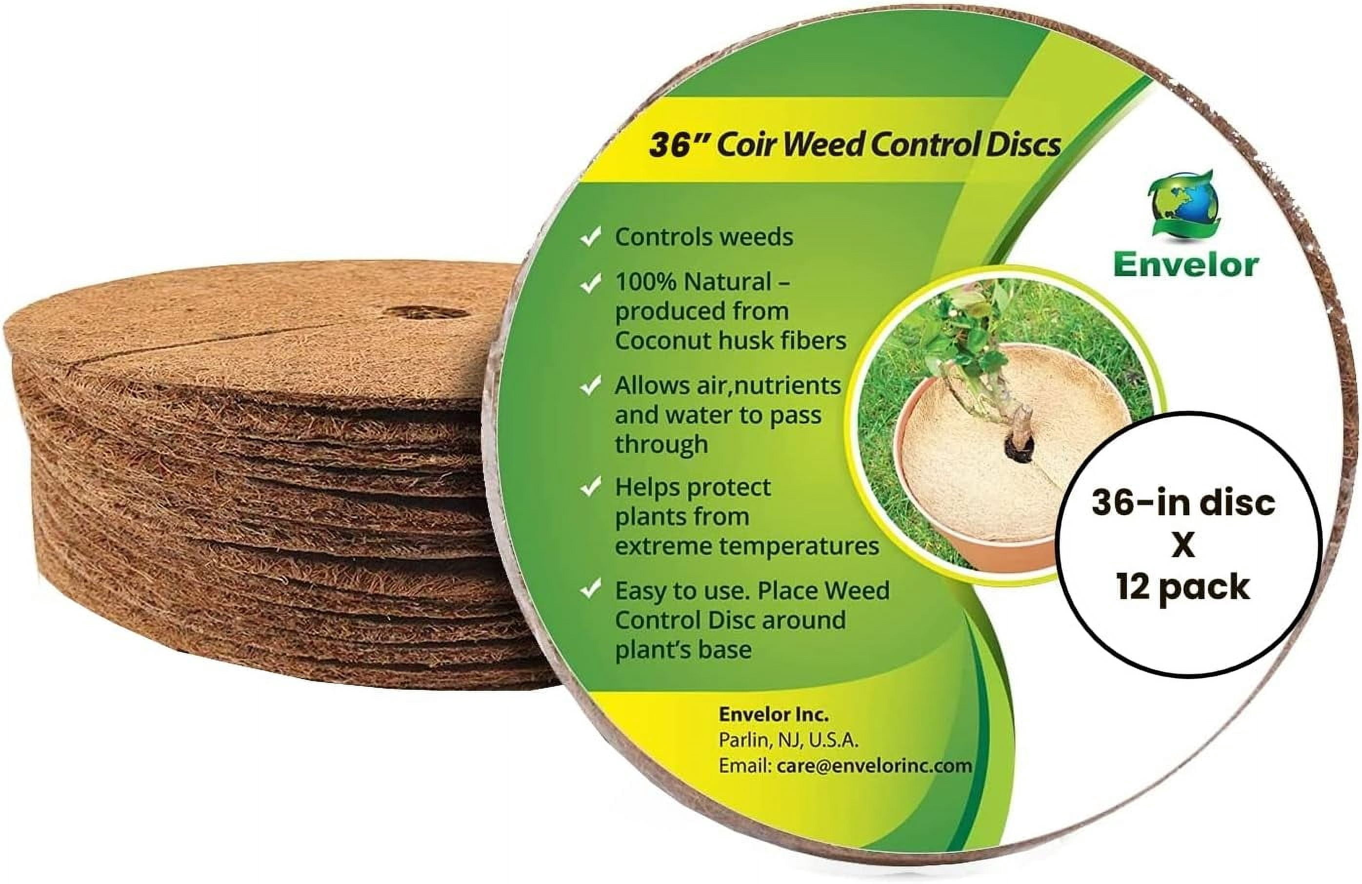 Envelor 12 pcs Coconut Fibers Mulch Ring 36 Inches Tree Protector Mat ...