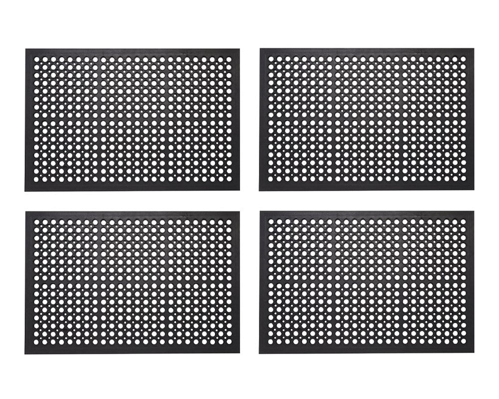 Free Shipping! Envelor Anti Fatigue Rubber Floor Mats 4-Pack Restaurant ...
