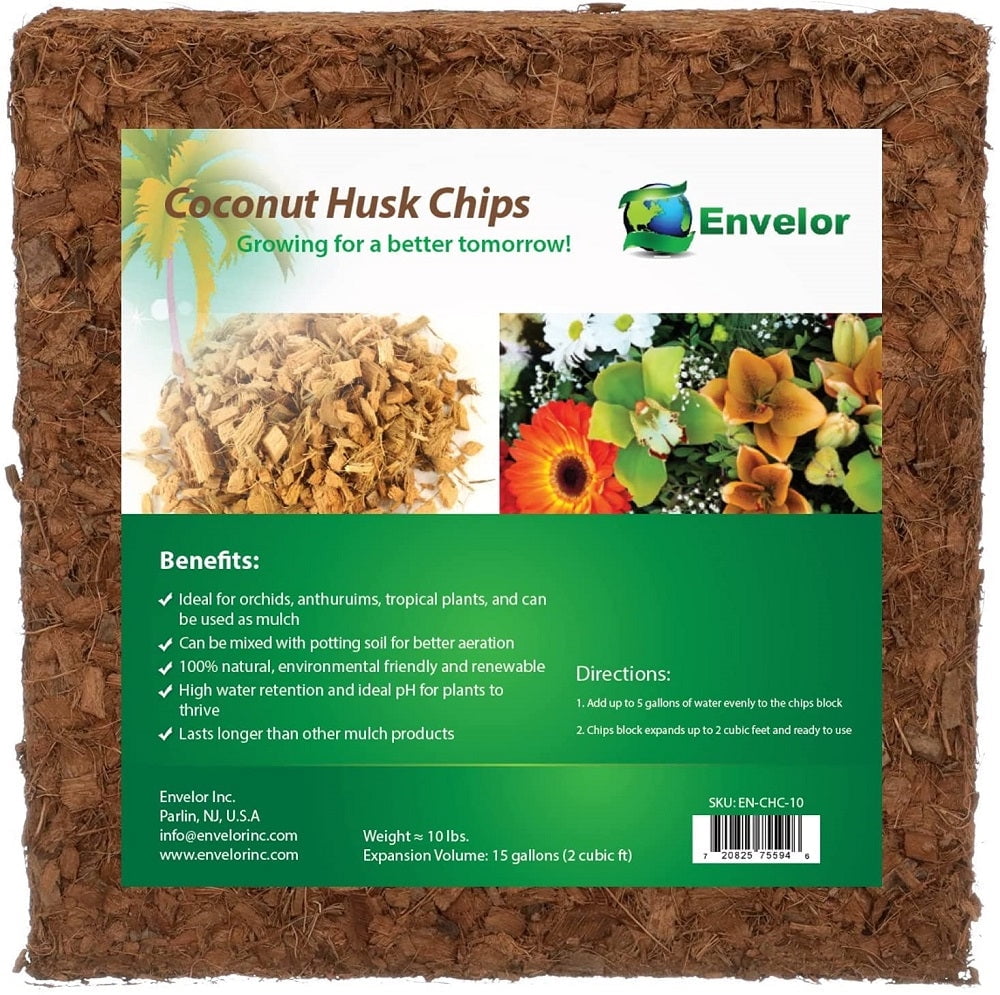 Envelor Coco Chips Orchid Potting Mix Coco Coir Brick Coconut Coir ...