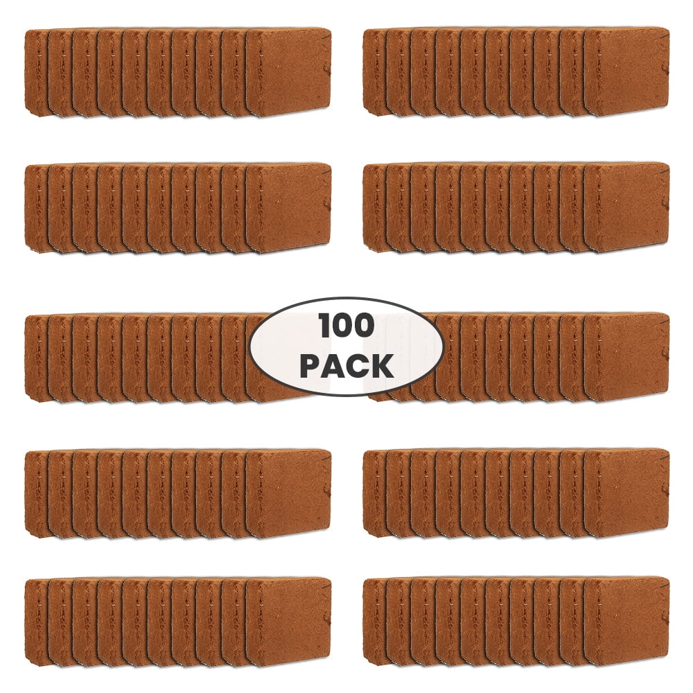 Coco Coir for Plants 100-Pack Envelor 2.6 Cu. Ft. Compressed Coconut ...