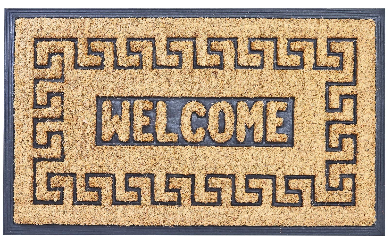 Envelor Home and Garden Welcome Outdoor Doormat Non Slip Coir Natural ...