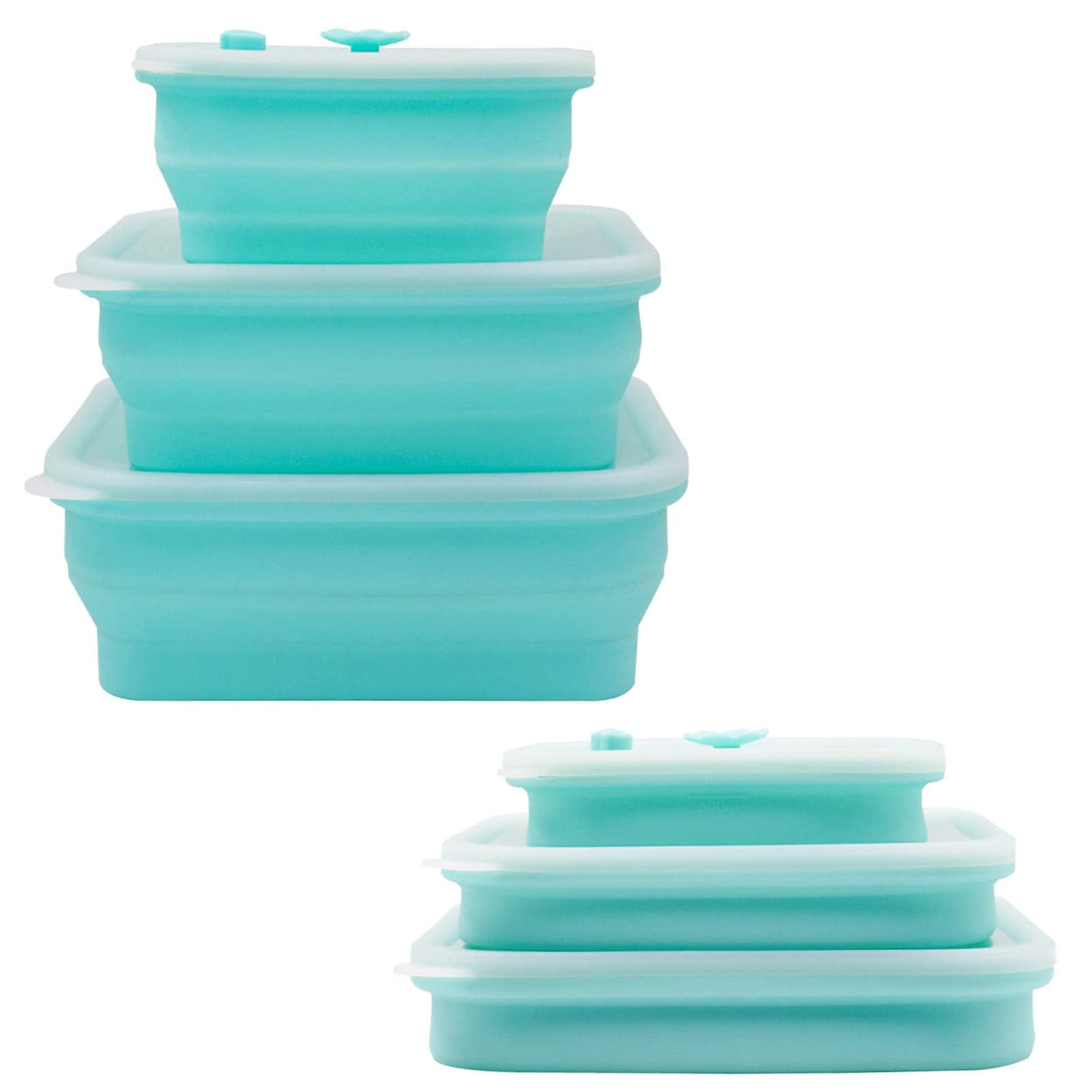 EnviKitchen Food Storage Containers with Airtight Lids - Collapsible ...
