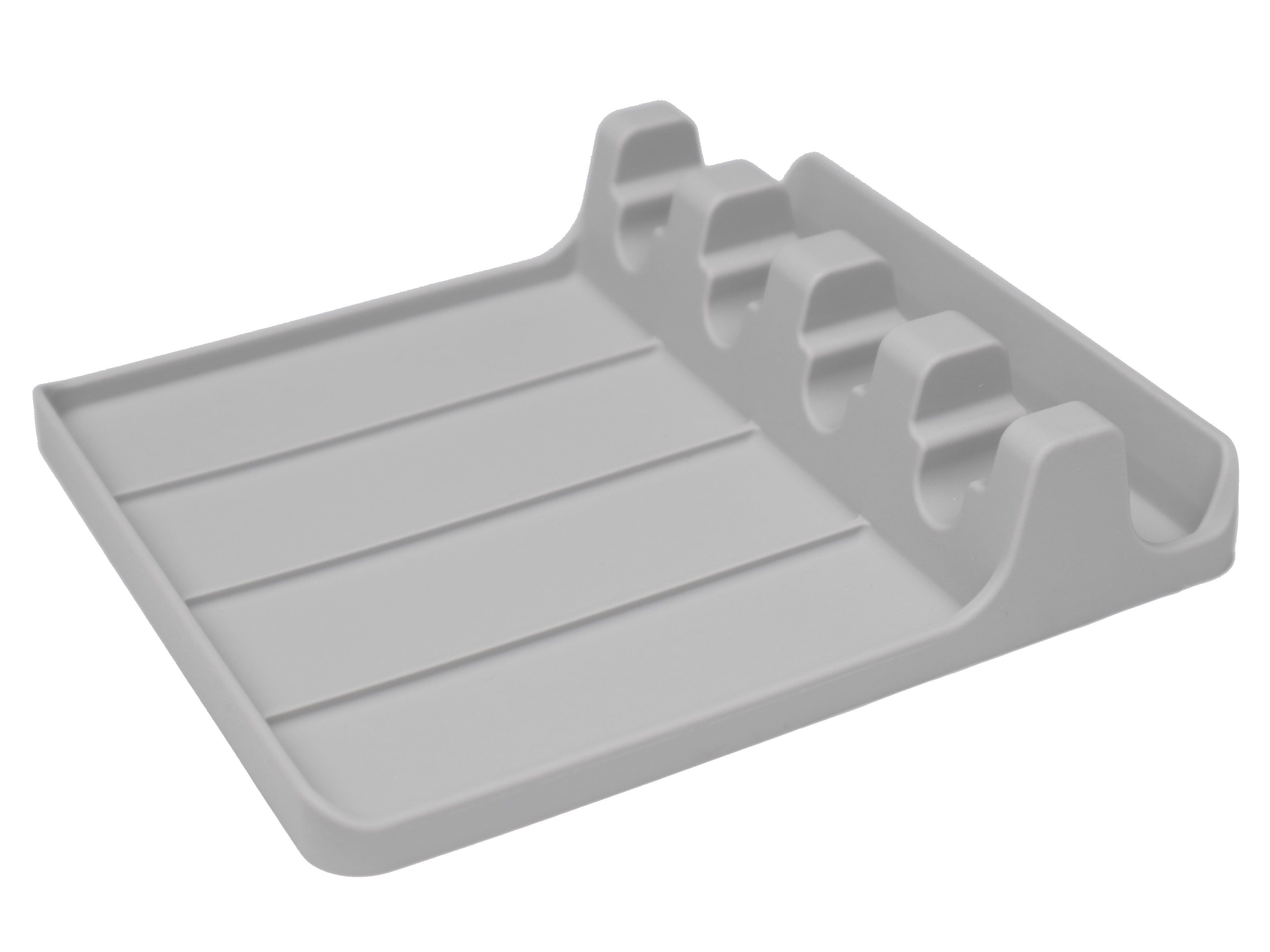 EnviKitchen Silicone Spoon Rest - Cooking Utensil Holder with Drip Pad ...