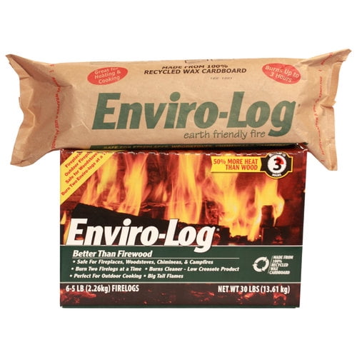 Enviro Log 100% Recycled Earth Friendly Firelog-cse - Walmart.com