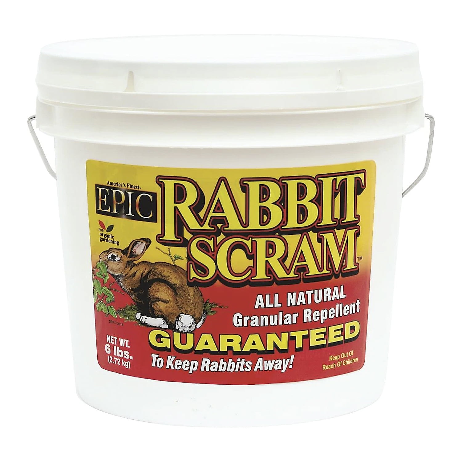 EPIC Rabbit Scram All Natural Granular Direct Barrier Repellent, 6 ...