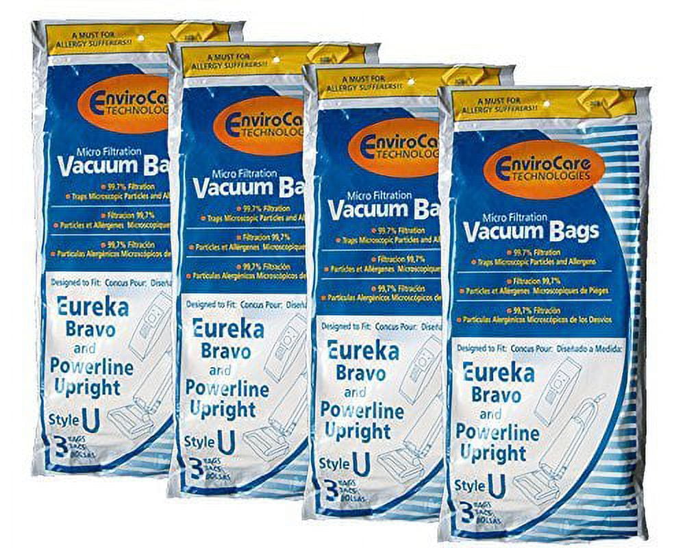 EnviroCare 12 Compatible with Eureka Style U Allergen Bags, Bravo II ...